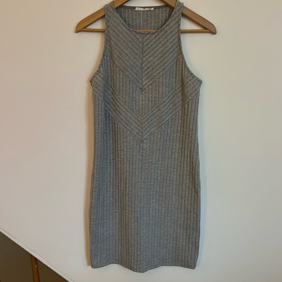 Mango | Dresses | Mango Grey Patterned Bodycon Dress | Poshmark
